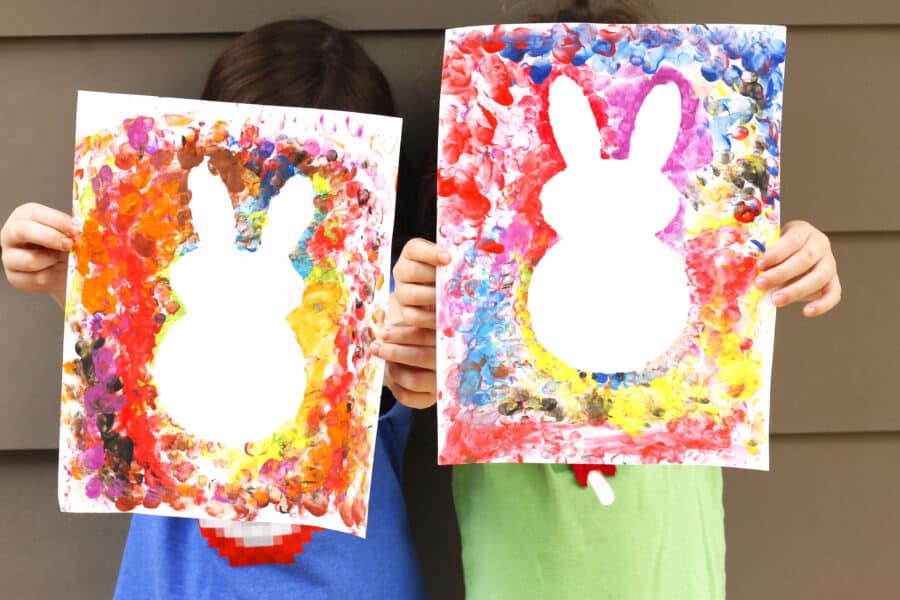 Make this Finger Paint Easter Craft in 5 Easy Steps - On the Road with ...